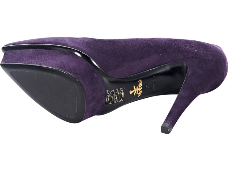 Purple Prada Suede Platform Pumps at 1stDibs | purple platform pumps