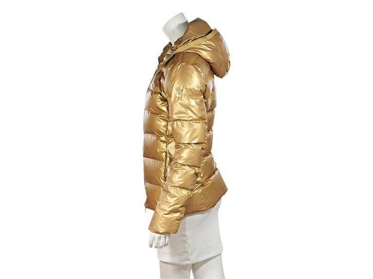 Gold Moncler Down Puffer Coat at 1stDibs | moncler gold jacket, gold ...