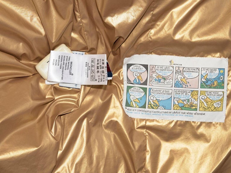 Gold Moncler Down Puffer Coat at 1stDibs | moncler gold jacket, gold ...
