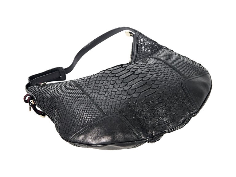 Black Gucci Python Hobo Bag For Sale at 1stDibs