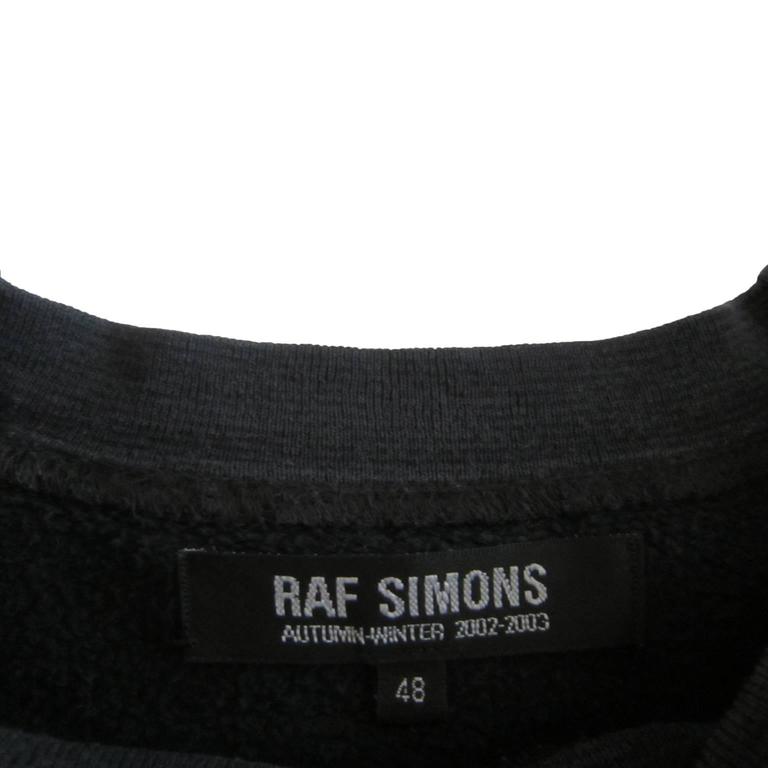 Raf Simons Grey Sweatshirt Virginia Creeper Collection AW 2002 at ...