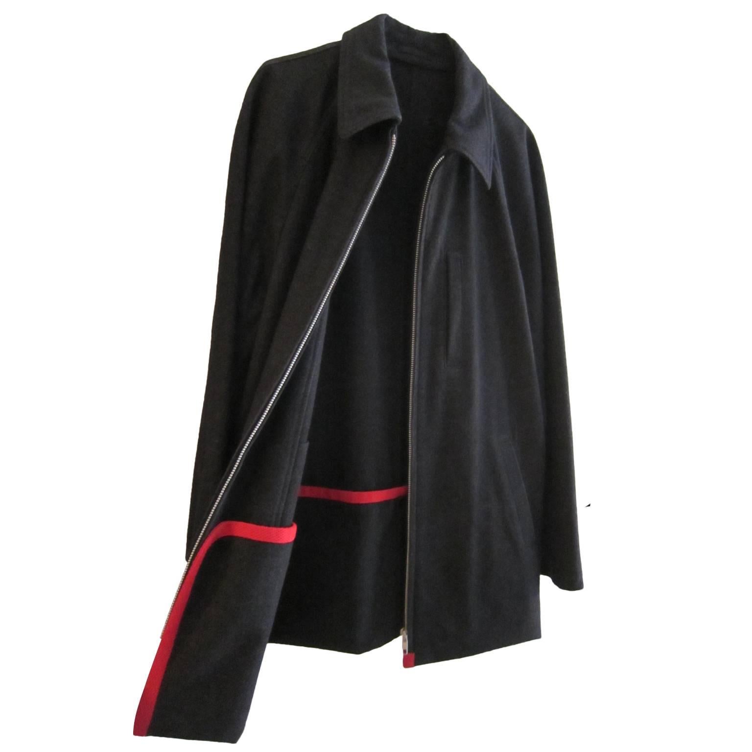 Comme des Garcons Charcoal Two Way Coat, 1999 at 1stDibs