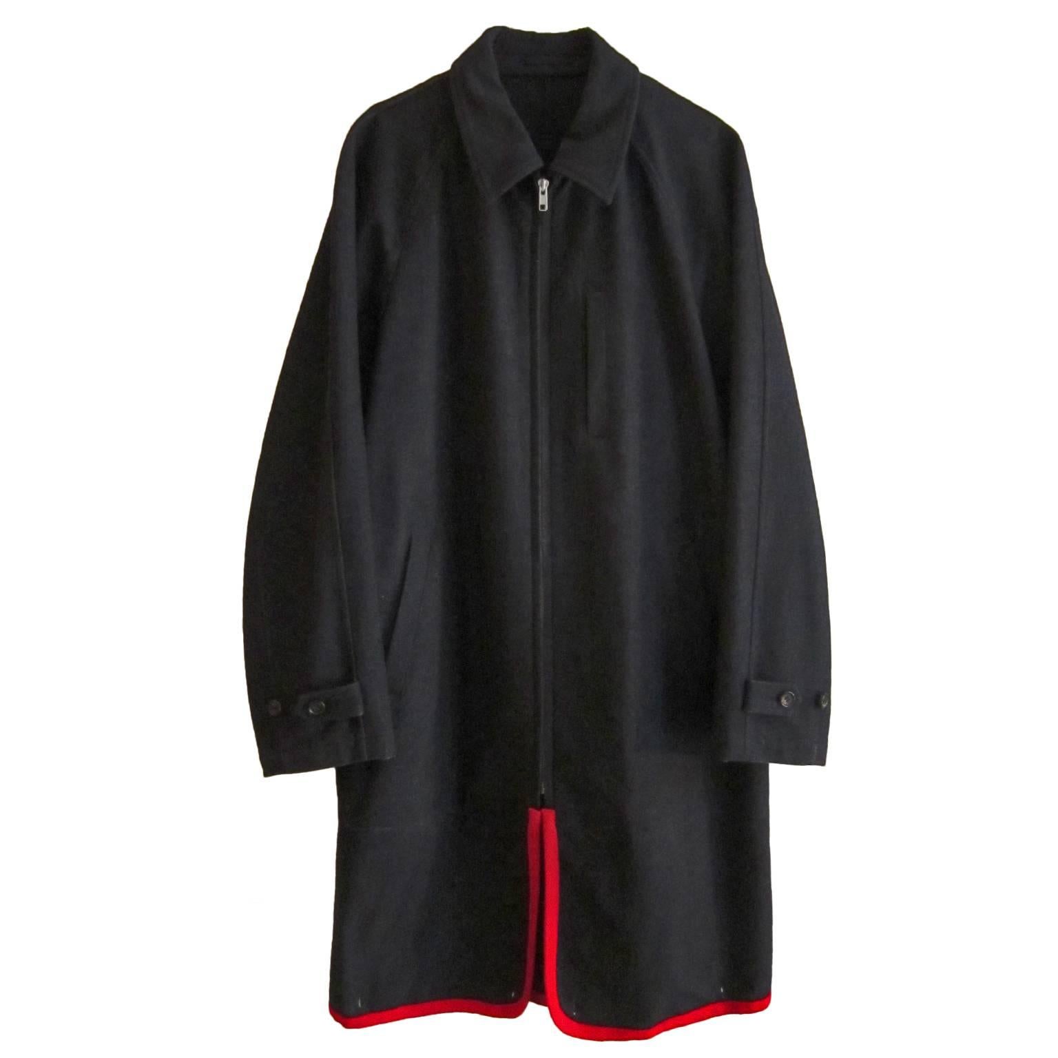 Comme des Garcons Charcoal Two Way Coat, 1999 at 1stDibs