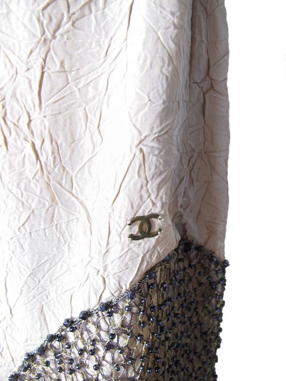 Chanel Evening Gown with Metallic Thread and Beading For Sale at ...