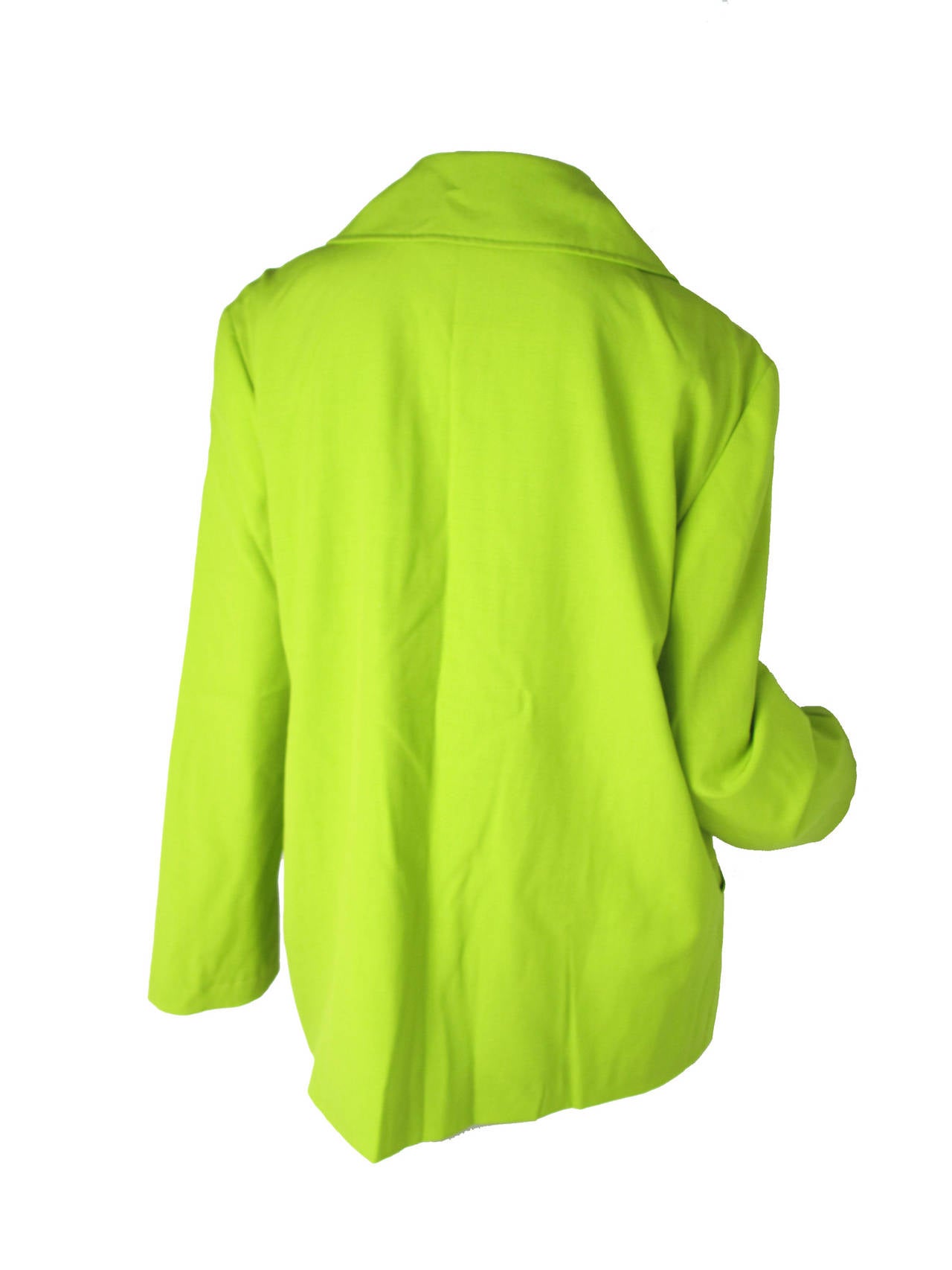 1990s Christian Lacroix Neon Green Jacket at 1stDibs