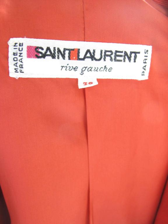 Yves Saint Laurent Red Jacket with Black Trim at 1stDibs | red jacket ...