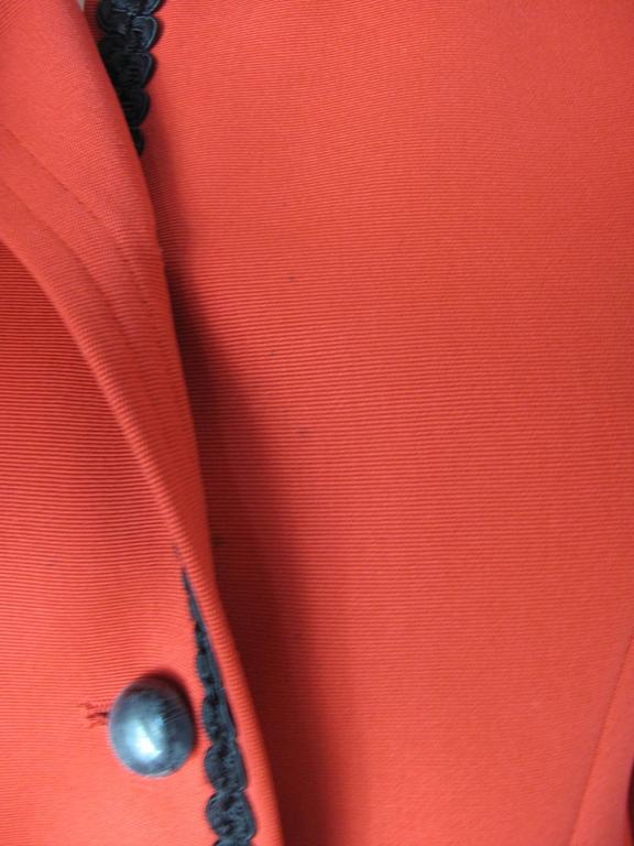 Yves Saint Laurent Red Jacket with Black Trim at 1stDibs | red jacket ...