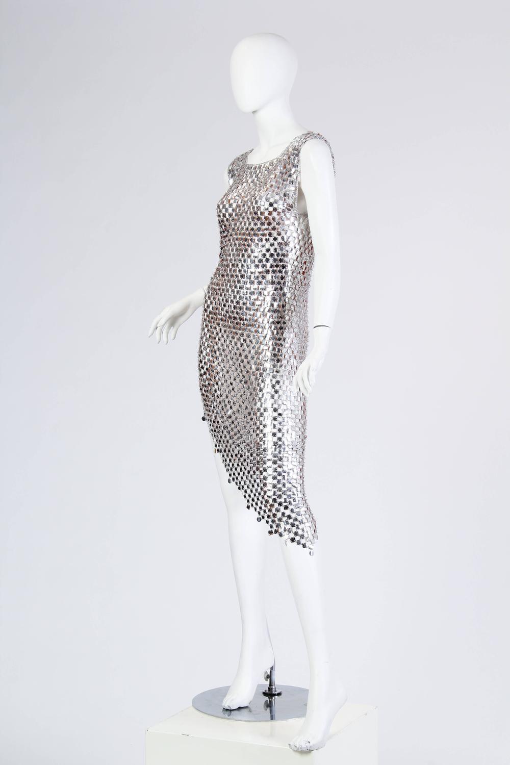 1960s Paco Rabanne Style Chain-Mail Dress at 1stdibs