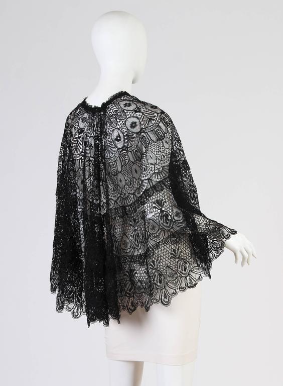 Victorian French Lace Cape at 1stDibs