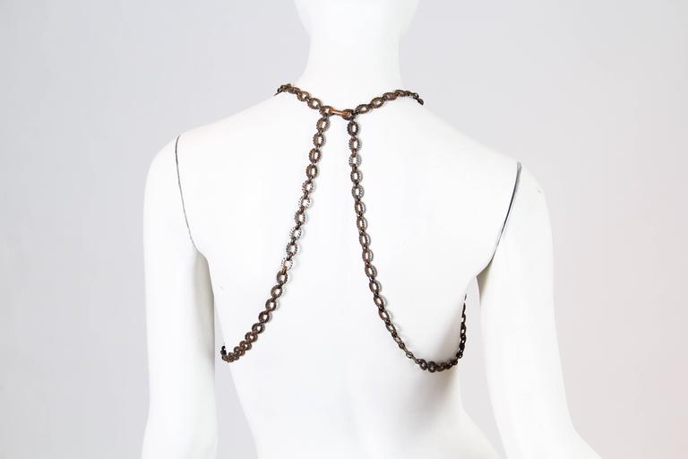 Edwardian Era Theatrical Chain Bra at 1stDibs