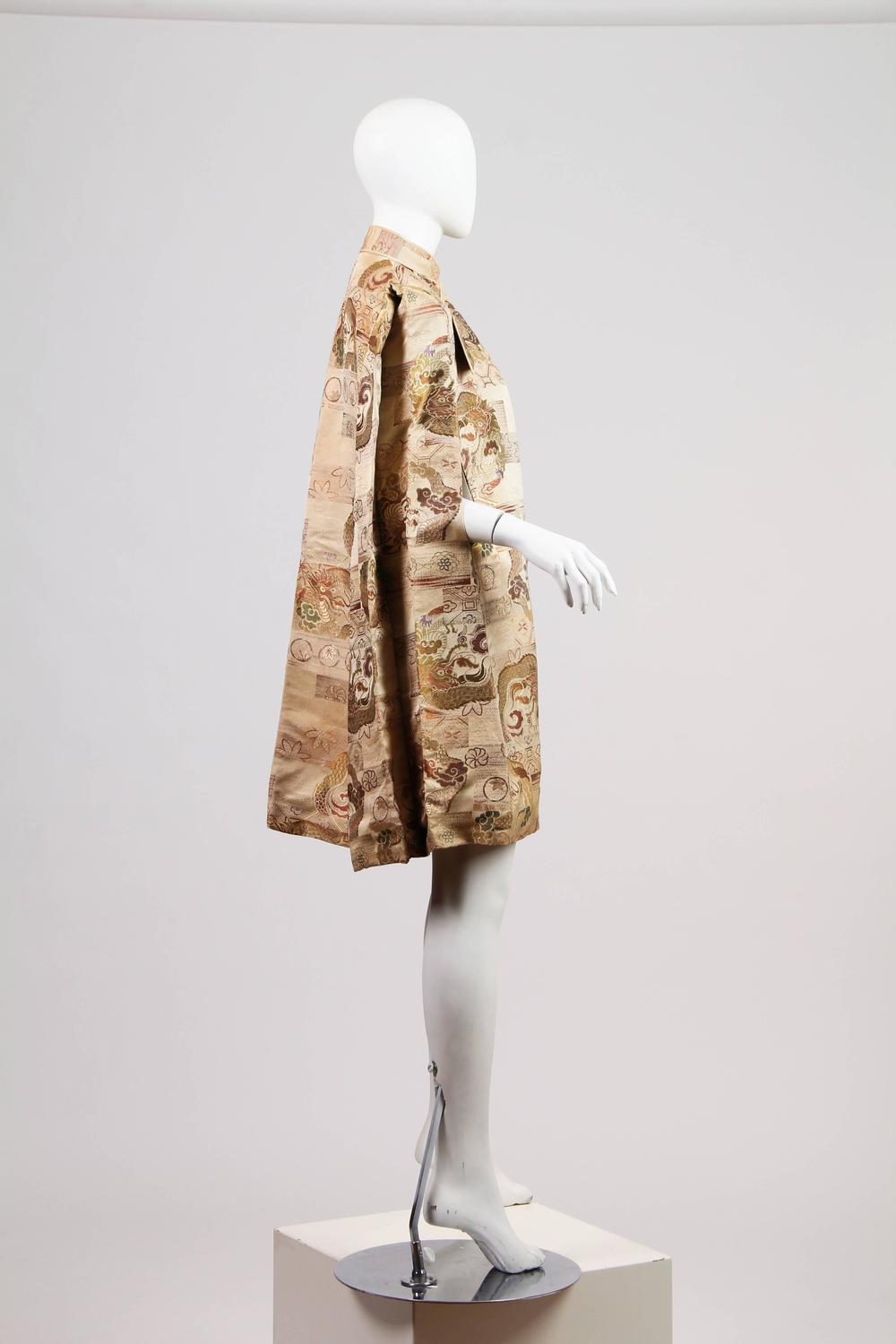 1940s Cape made from Antique Japanese Fabric with Dragons For Sale at ...