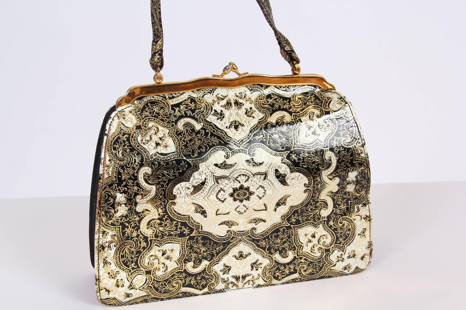 Midcentury Moroccan Leather Purse For Sale at 1stdibs