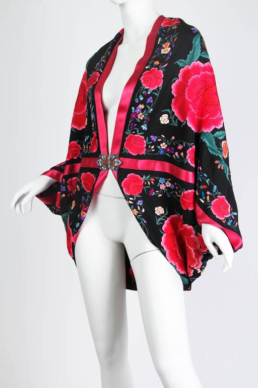 Hand Embroidered Cocoon Jacket at 1stDibs