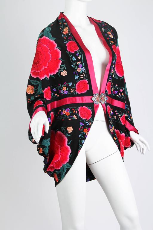 Hand Embroidered Cocoon Jacket at 1stDibs