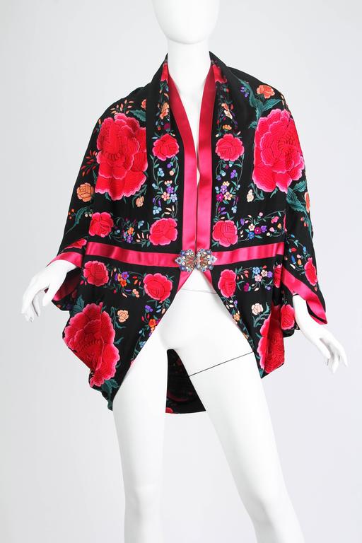 Hand Embroidered Cocoon Jacket at 1stDibs
