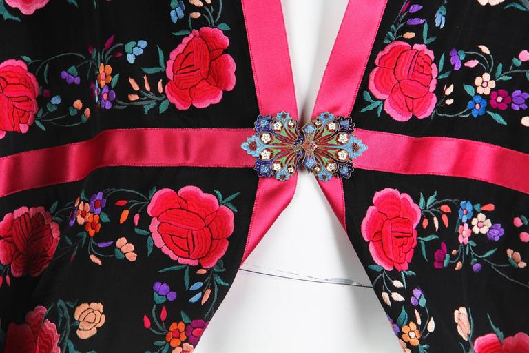 Hand Embroidered Cocoon Jacket at 1stDibs