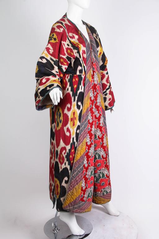 Fantastic Antique Handwoven Silk Ikat Chapan Robe at 1stDibs | banyan ...