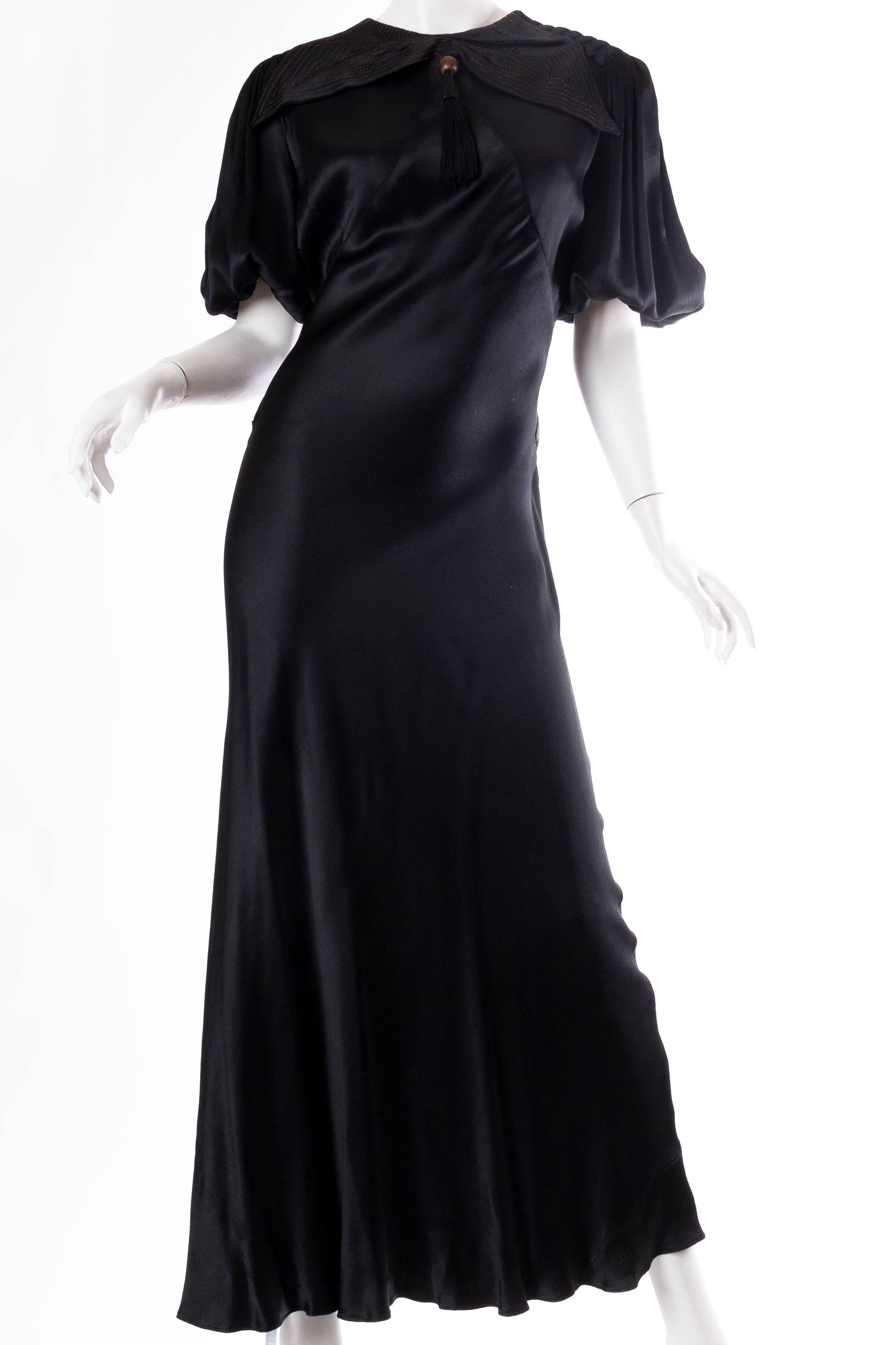 1930s Labeled Vionnet Adaptation Bias Cut Gown at 1stDibs | madeleine ...
