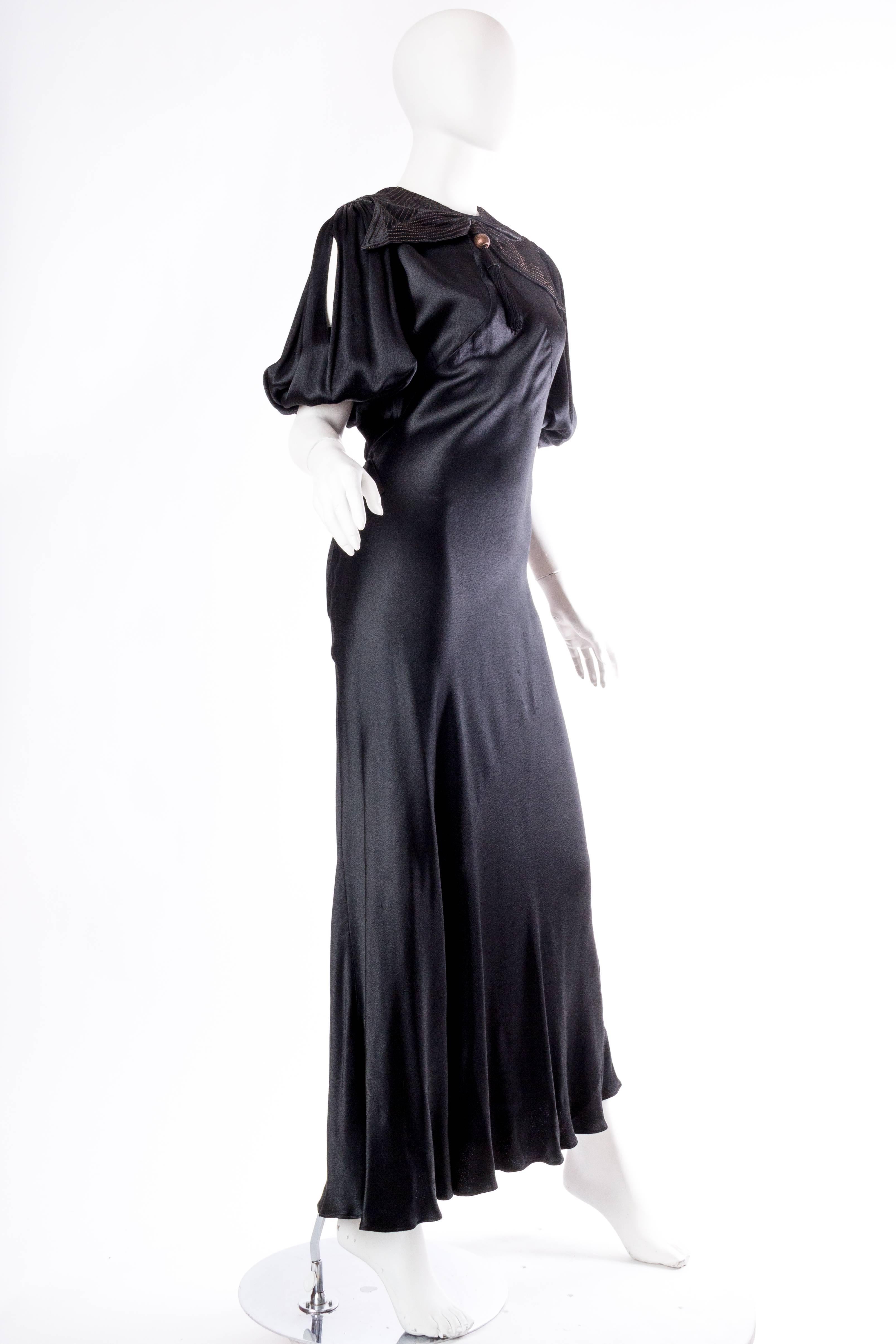 1930s Labeled Vionnet Adaptation Bias Cut Gown at 1stDibs | madeleine ...