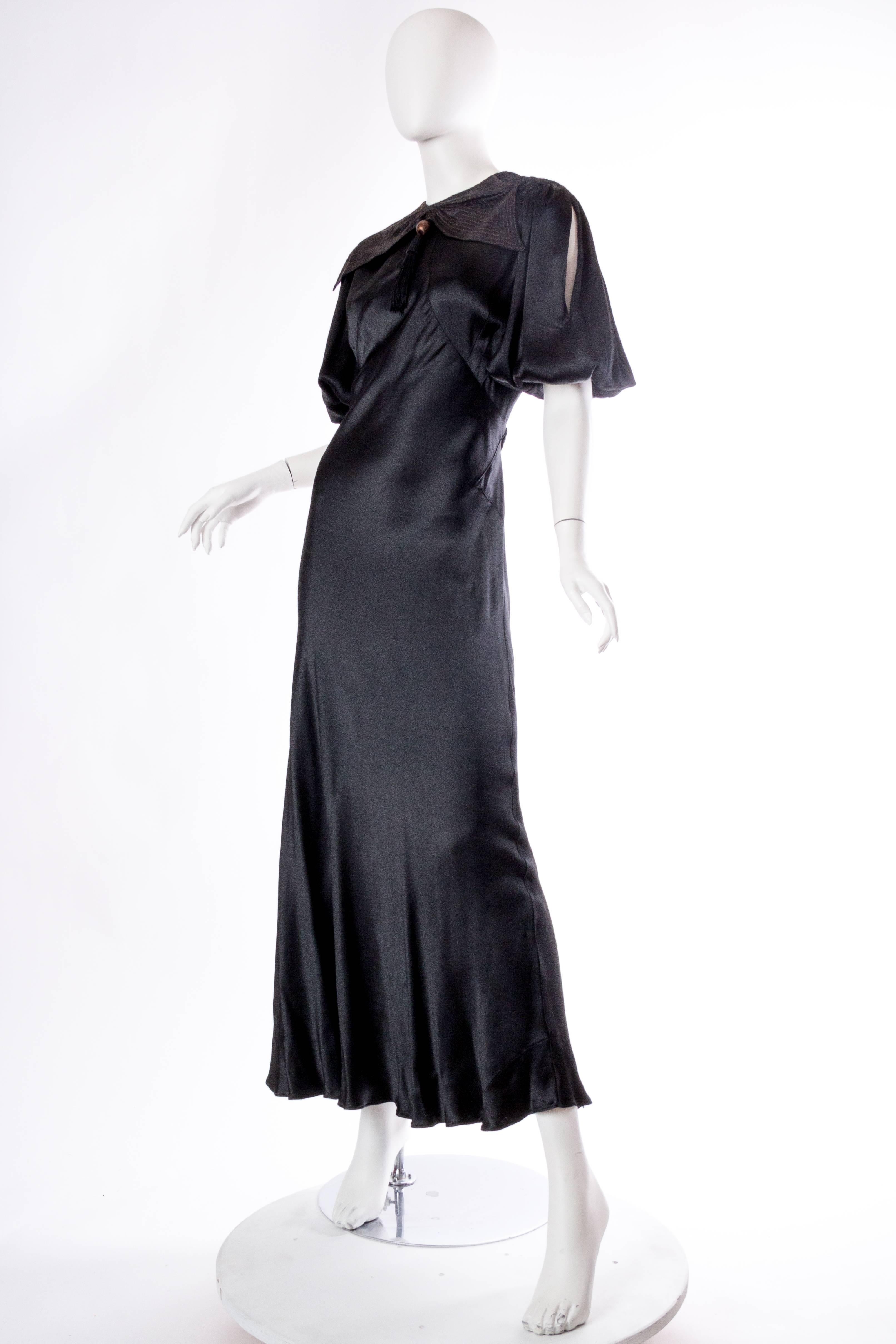 1930s Labeled Vionnet Adaptation Bias Cut Gown at 1stDibs | madeleine ...