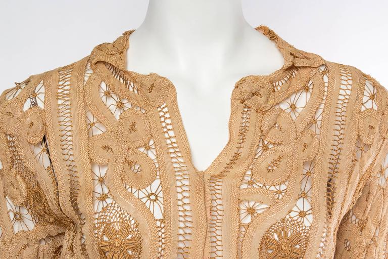 Antique Handmade Lace Blouse at 1stDibs