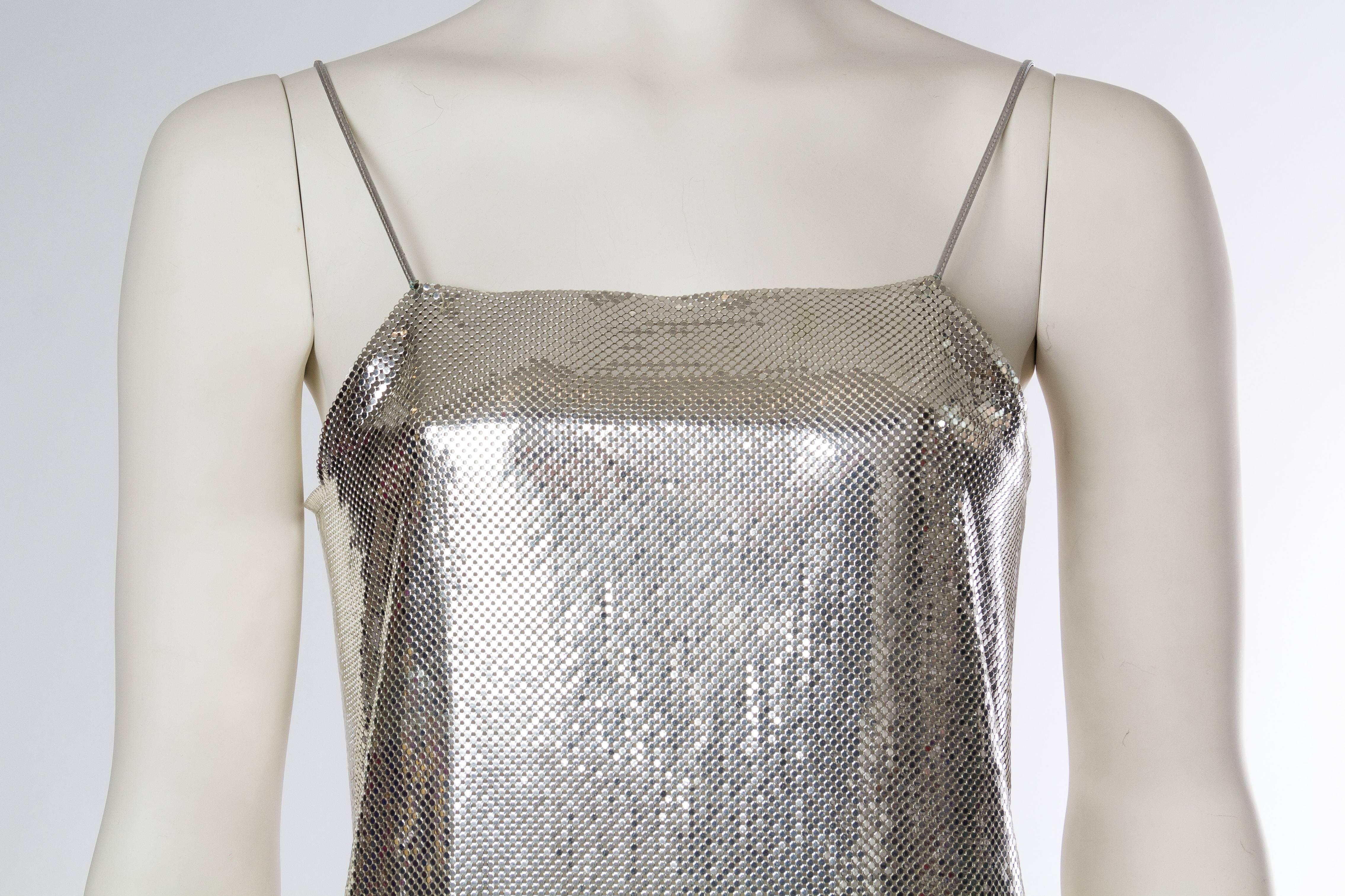 Metal Mesh Lingerie Strap Top at 1stDibs