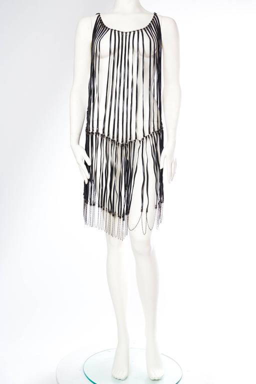 Leather and Chain Body Jewelry at 1stDibs