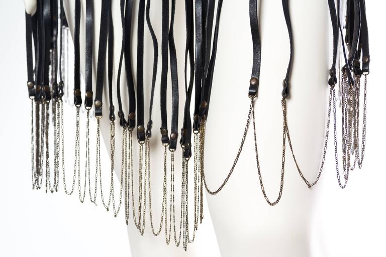 Leather and Chain Body Jewelry at 1stDibs