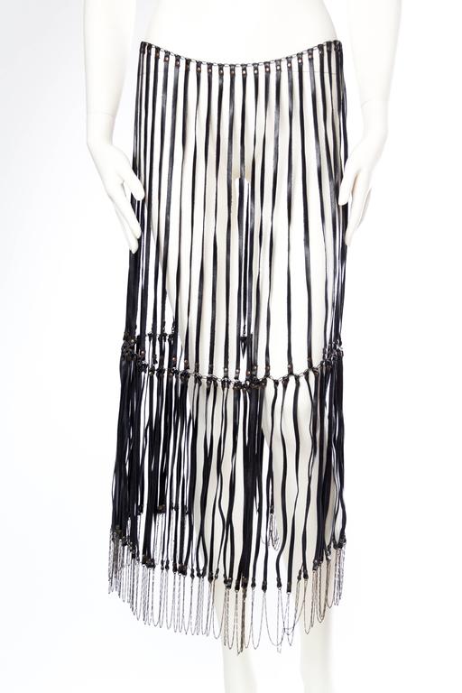 Leather and Chain Body Jewelry at 1stDibs