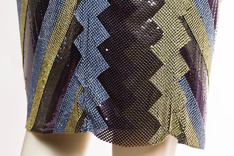 1990s Gianni Versace Metal Mesh and Crystals Backless Dress at 1stDibs ...