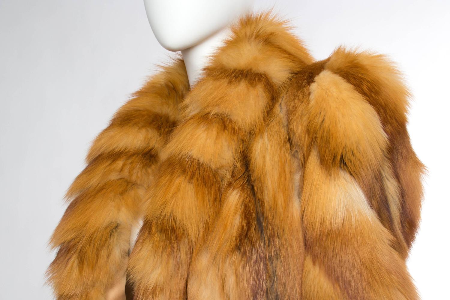 Red Fox Coat For Sale at 1stdibs