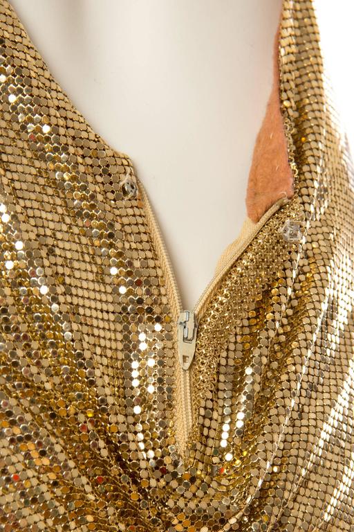 Phenomenal Gold Metal Mesh Dress and Hood at 1stDibs | gold metal dress ...