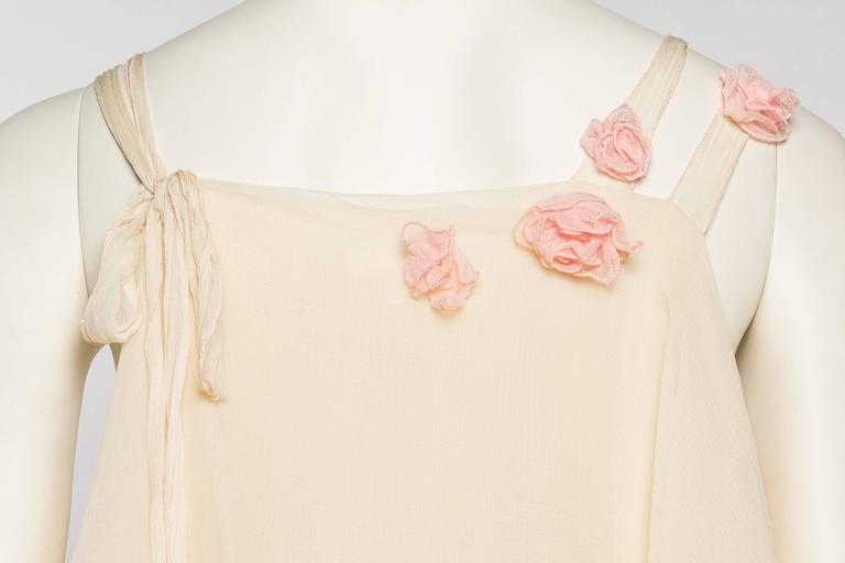 Beautiful Layered Chiffon Dress at 1stDibs