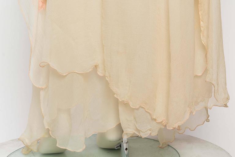 Beautiful Layered Chiffon Dress at 1stDibs