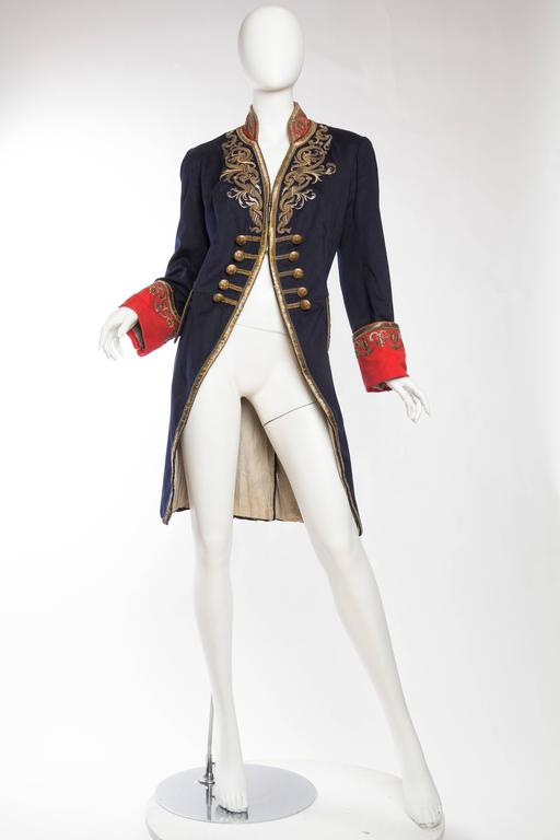 Victorian Livery Frock Coat with Antique Gold Embroidery at 1stDibs ...