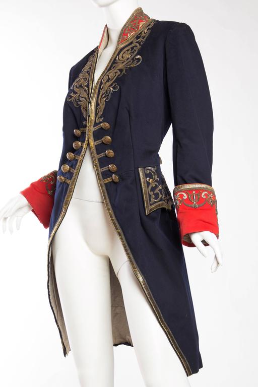 Victorian Livery Frock Coat with Antique Gold Embroidery at 1stDibs ...