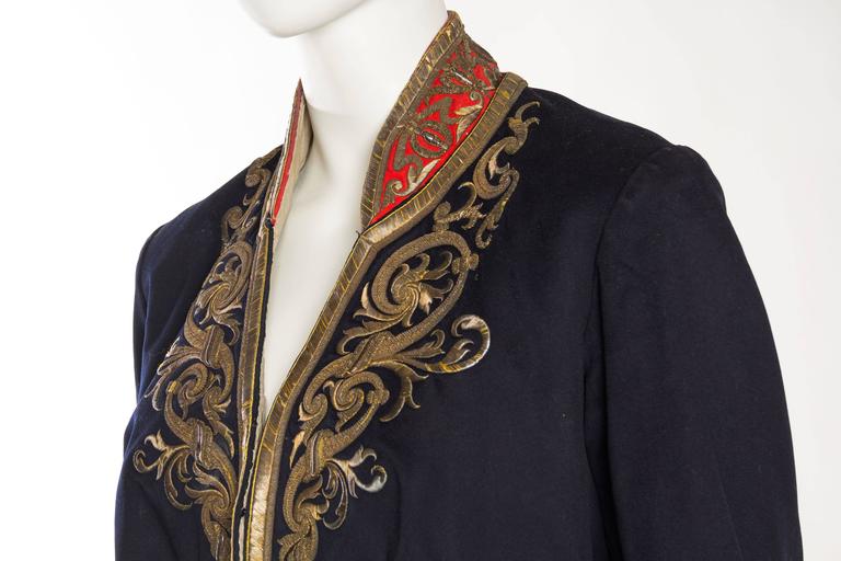 Victorian Livery Frock Coat with Antique Gold Embroidery at 1stDibs ...