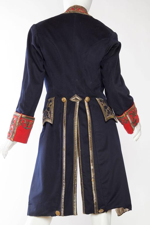 Victorian Livery Frock Coat with Antique Gold Embroidery at 1stDibs ...