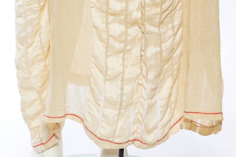 Beautiful Edwardian Silk Dress With Hand Embroidery at 1stDibs