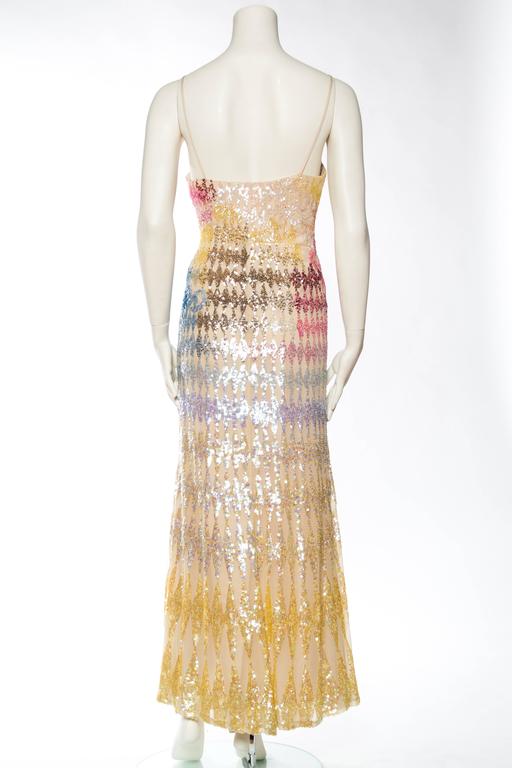 1970s Versace Style Hand Sequined Gown at 1stDibs | versace 1970s