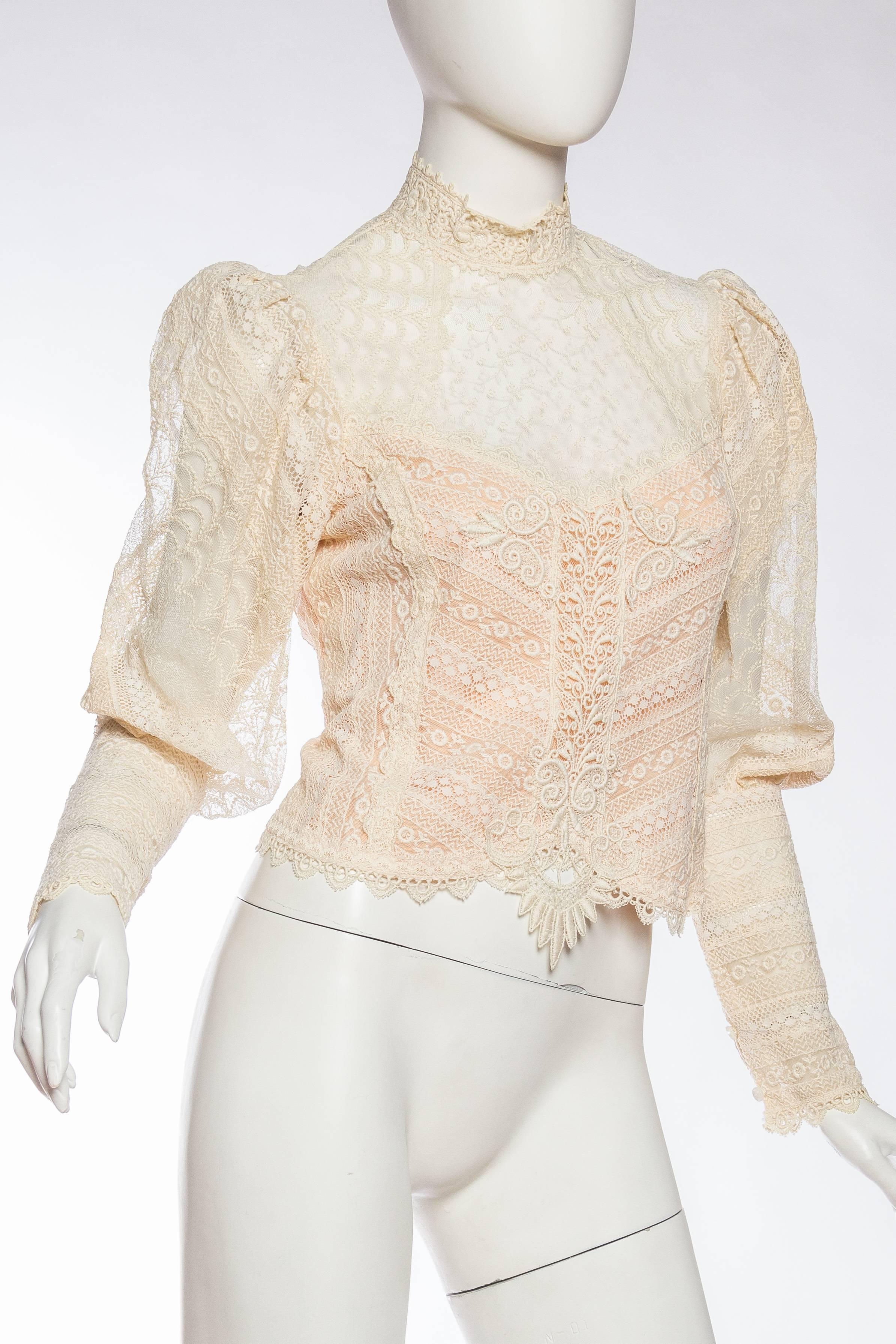 1970s Victorian Style Lace Blouse at 1stDibs | victorian lace blouse ...