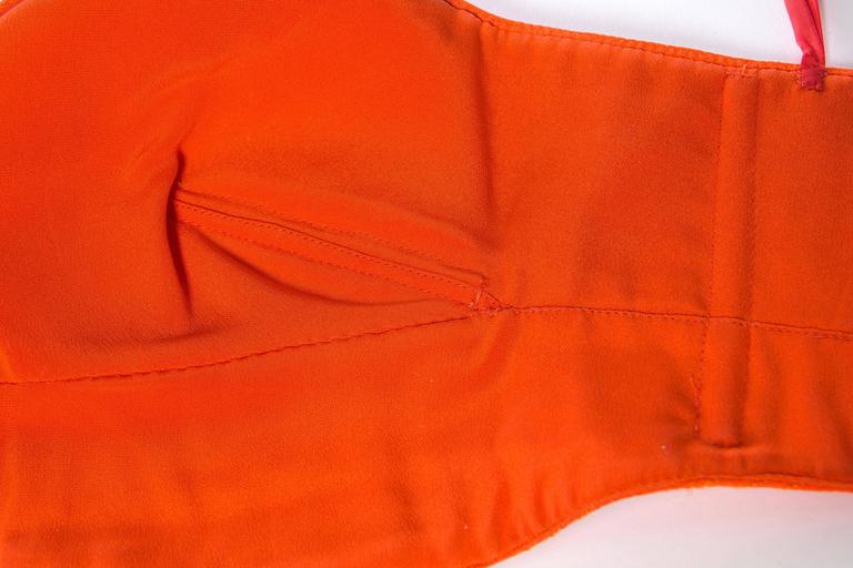 Gianni Versace Couture Orange Bra Bustier at 1stDibs | orange bustier