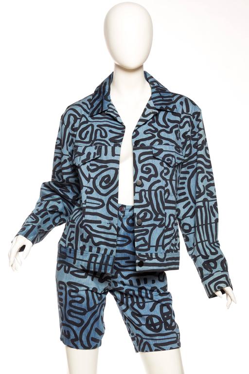 Stephen Sprouse Keith Harring One Off Runway Sample For Sale at 1stDibs