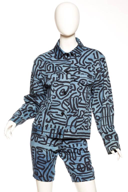 Stephen Sprouse Keith Harring One Off Runway Sample For Sale at 1stDibs