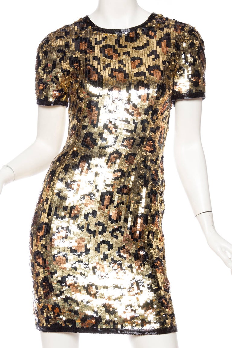 Shimmering Leopard Sequin Dress at 1stDibs