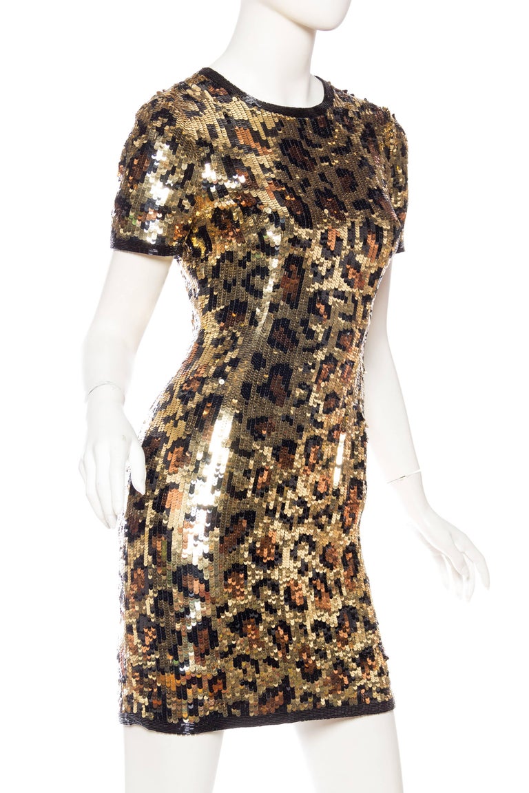 Shimmering Leopard Sequin Dress at 1stDibs
