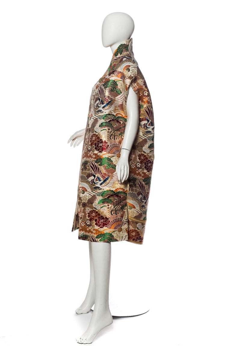 Japanese Obi Coat at 1stDibs | burberry leather trim wool cashmere ...