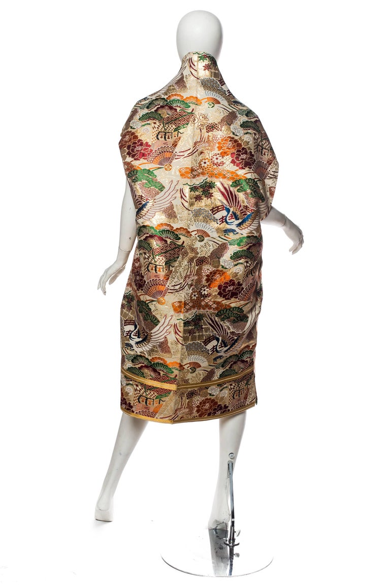 Japanese Obi Coat at 1stDibs | burberry leather trim wool cashmere ...