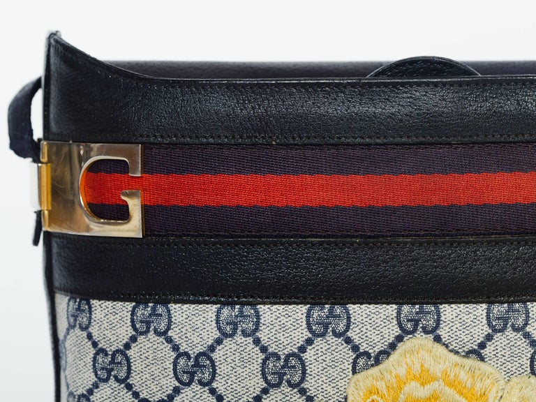 Gucci supreme monogram logo print from 1970 with vintage embroiderd ...