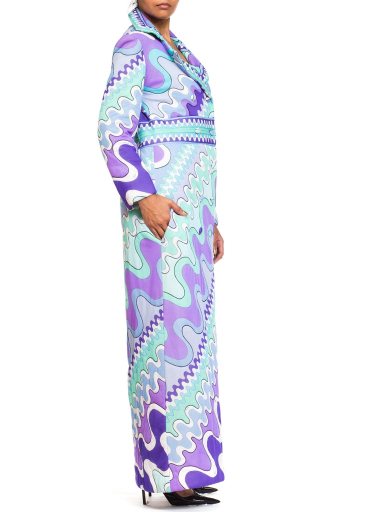 1970s Emilio Pucci Psychedelic Print Coat at 1stDibs